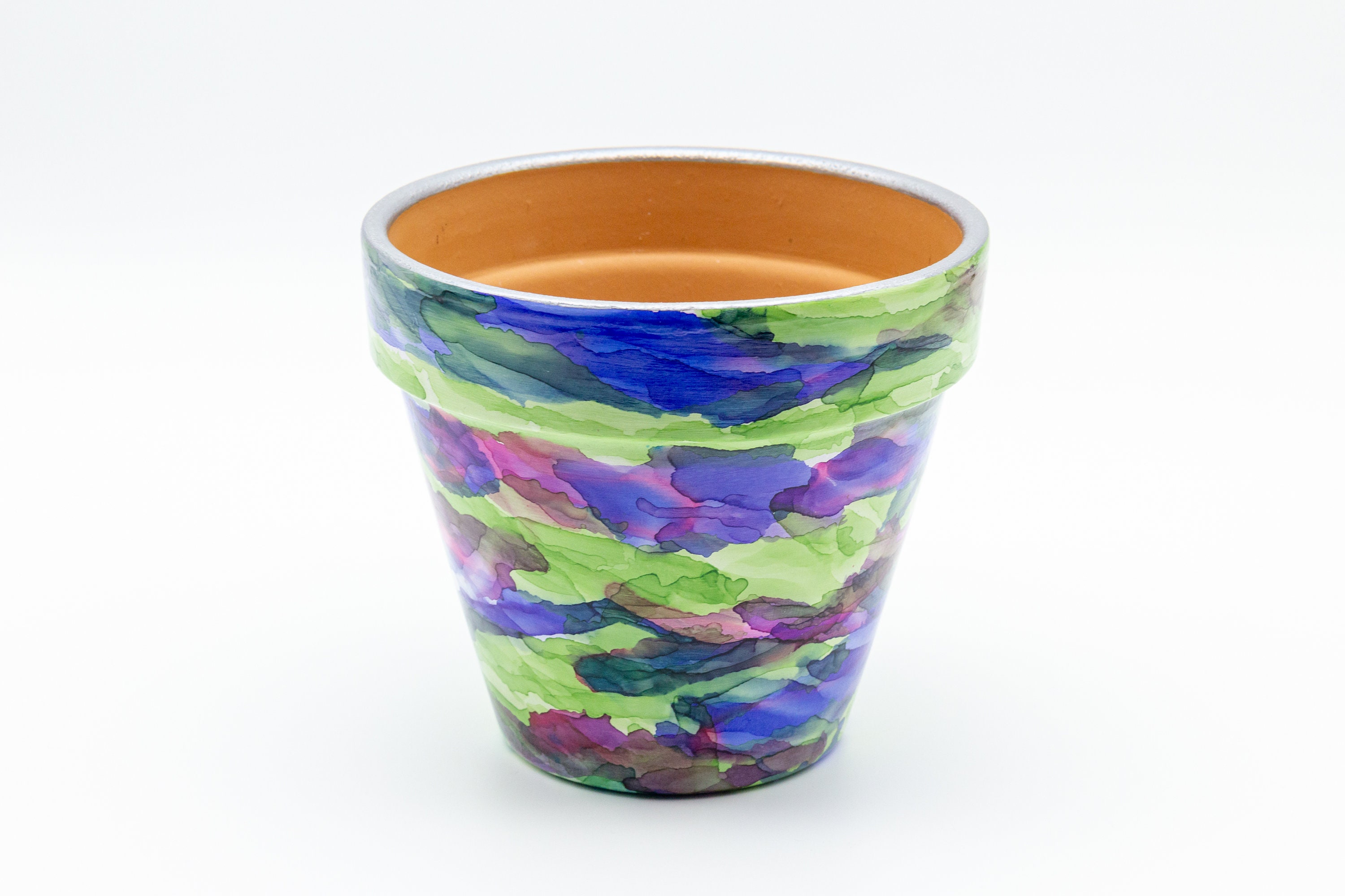 Houseplant Pot, Hand Painted Flower Pot. Eco Friendly Plant Pots ...