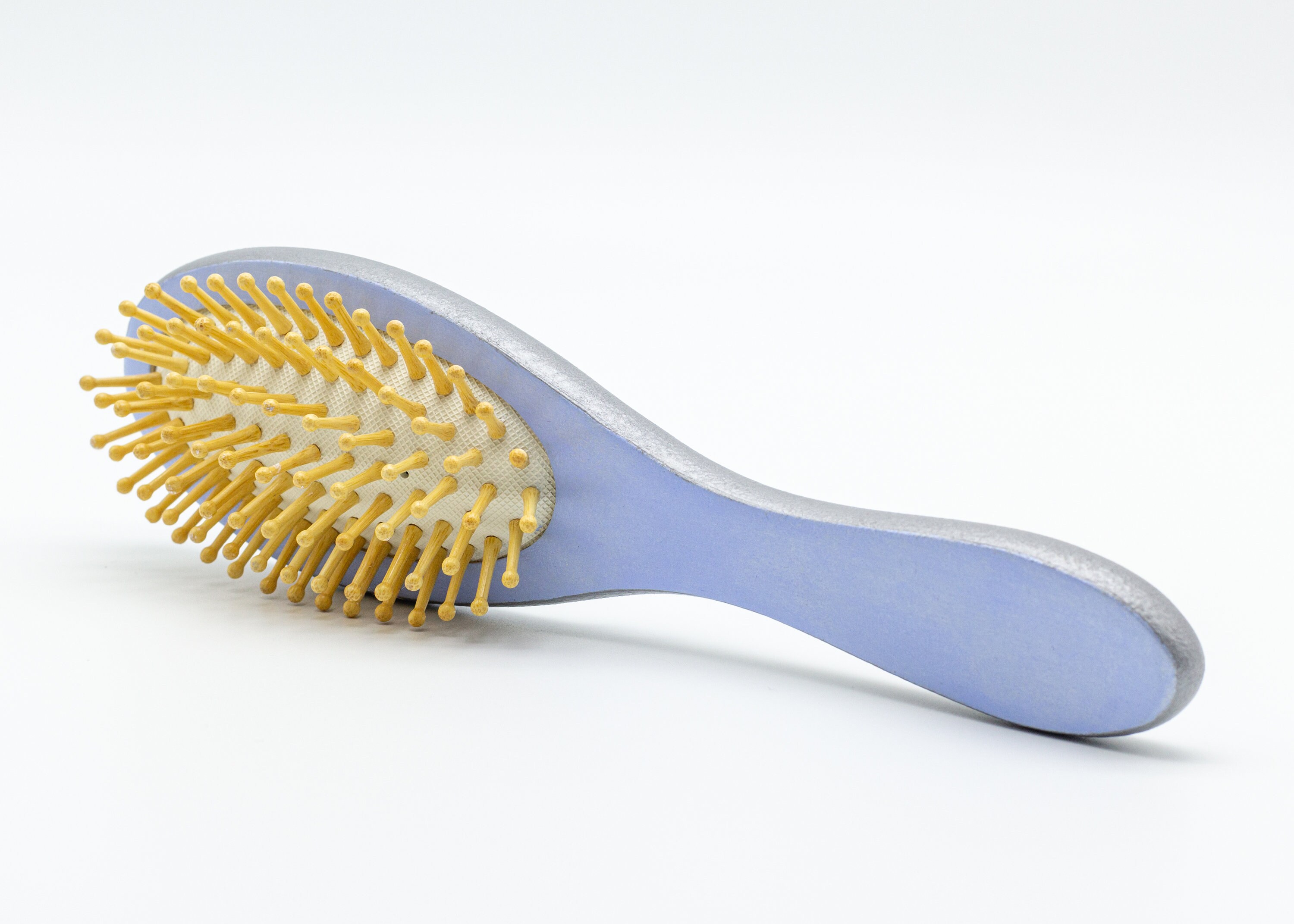 Hair Brush, Personalized Hairbrush. Hand Made Blue Hairbrush With Lady ...