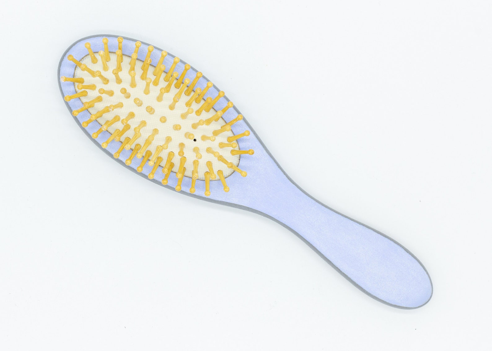 Hair Brush, Personalized Hairbrush. Hand Made Blue Hairbrush With Lady ...