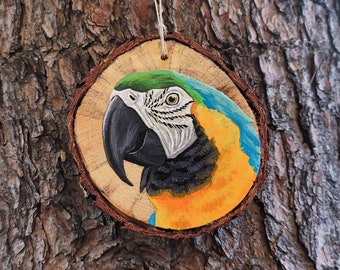 Hand Painted Parrot | Etsy