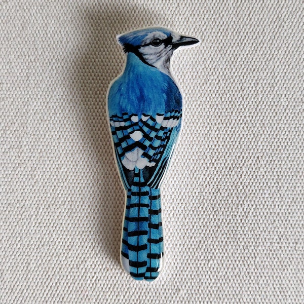 Blue Bird Pin - Etsy
