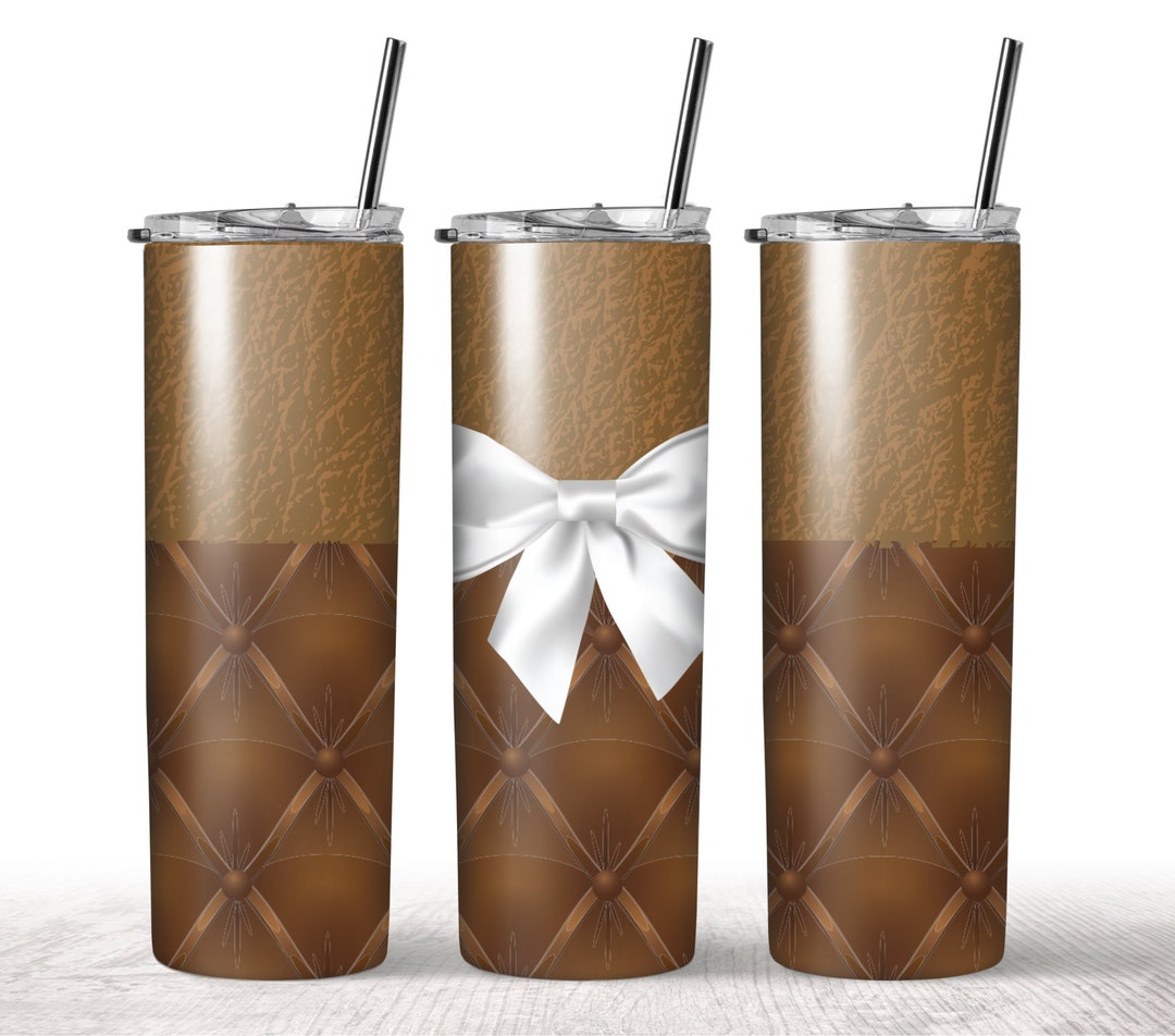 Brown Tuft Tumbler Wrap, Gift Tumbler Wrap, 20oz Tumbler Wrap, Digital ...
