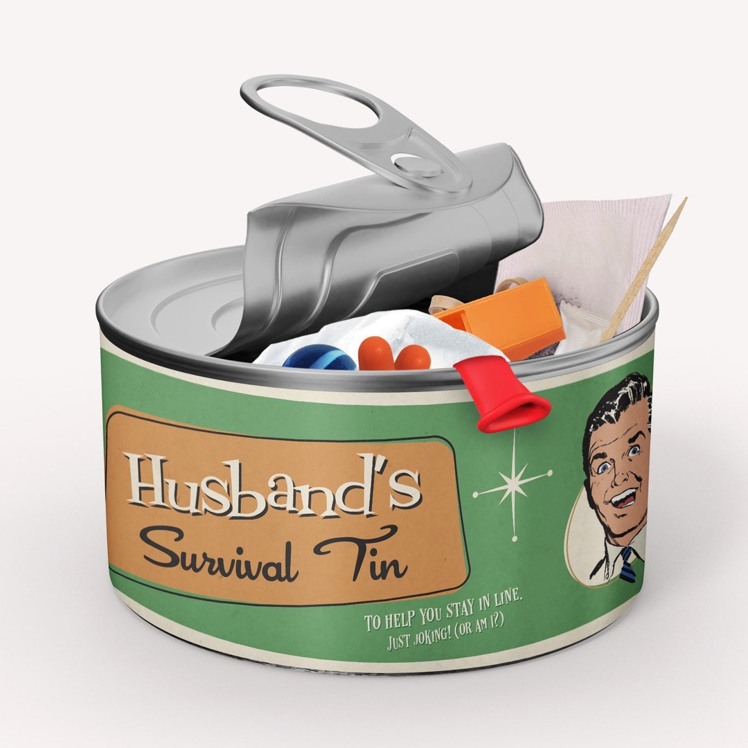 Retro Style Gift for the Husband Novelty Survival Tin - Etsy