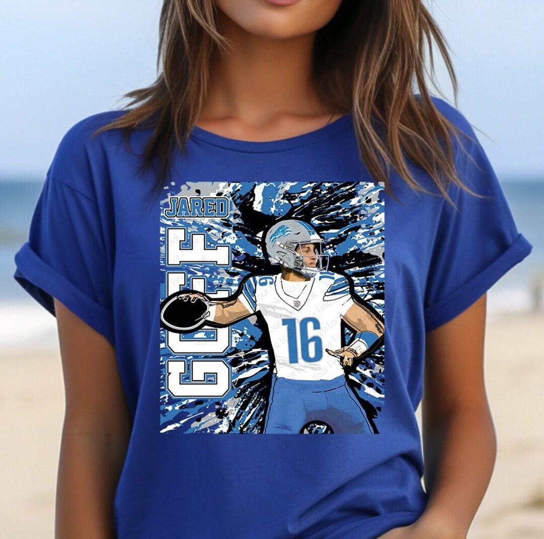 Jared Goff Lions QB Quarterback Splattered Paint - Unisex T-shirt - Etsy