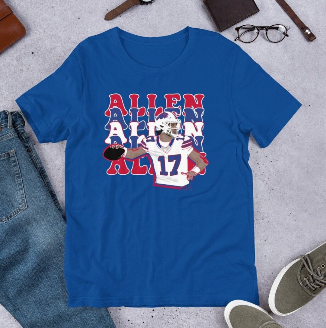 Josh Allen Buffalo Football Shirt Big Names -- Unisex T-shirt - Etsy