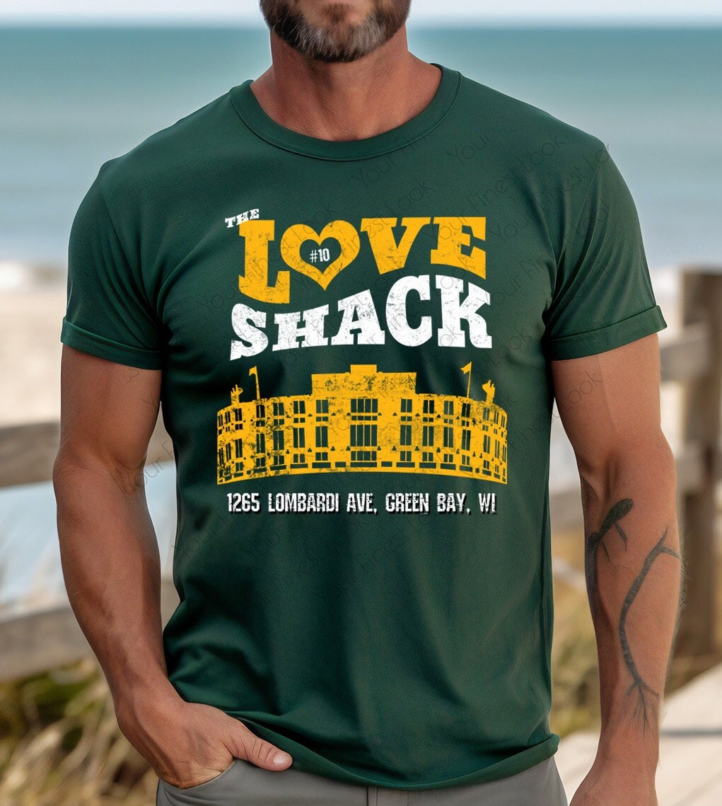 Love Shack Lambeau Field Stadium Green Bay Football - Unisex T-shirt - Etsy