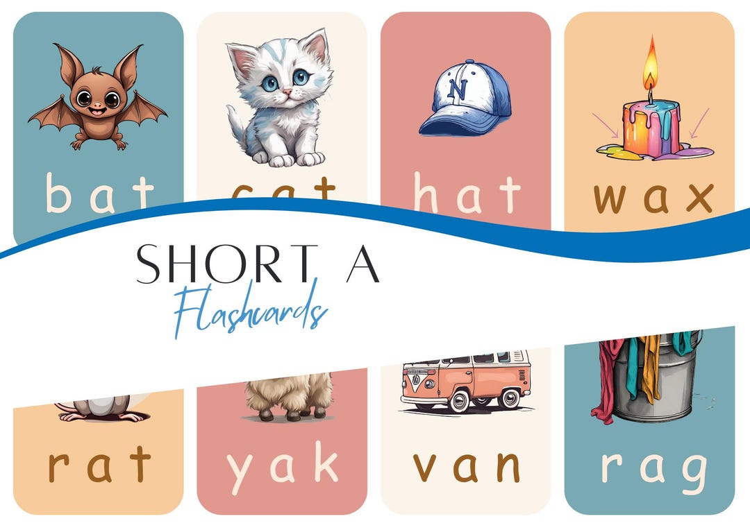 Short A Flashcards Digital Download - Etsy