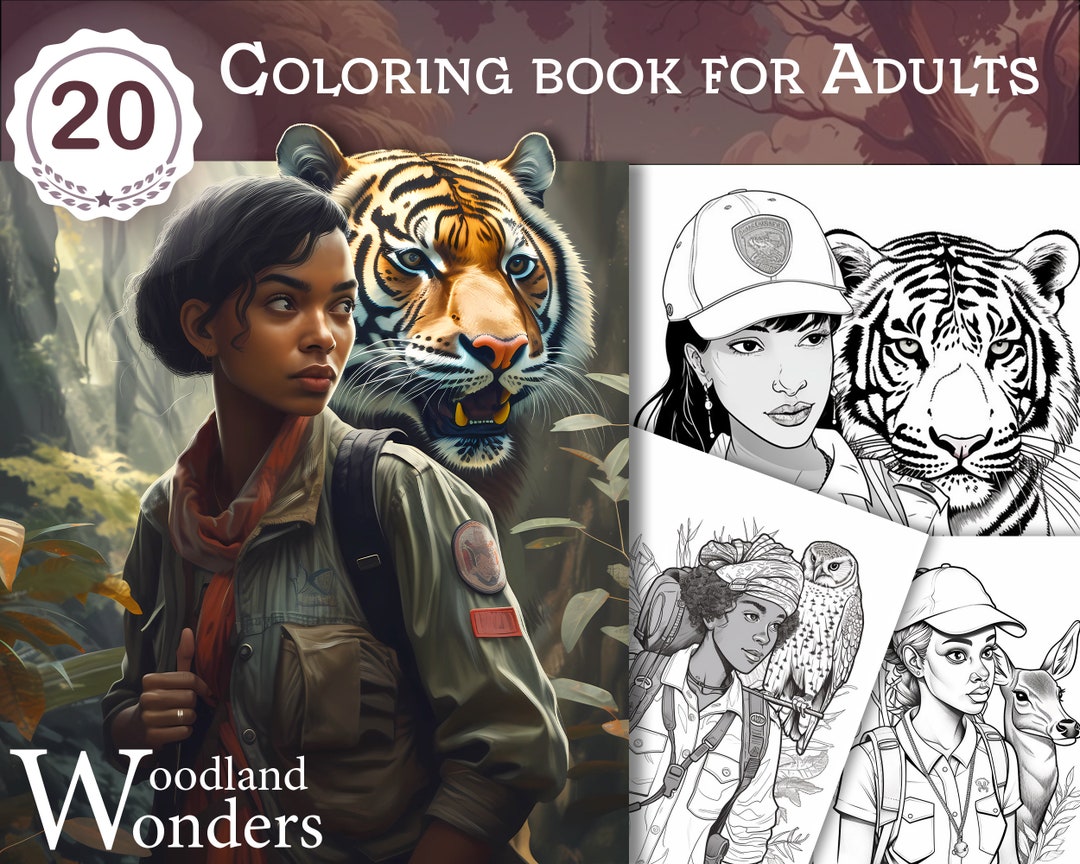 African Safari Coloring Book - 20 Inspiring African American Girls ...