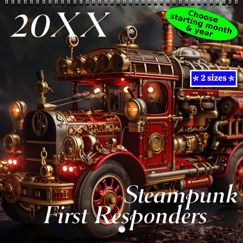 Steampunk First Responder Calendar | Victorian Medical | Firefighter ...