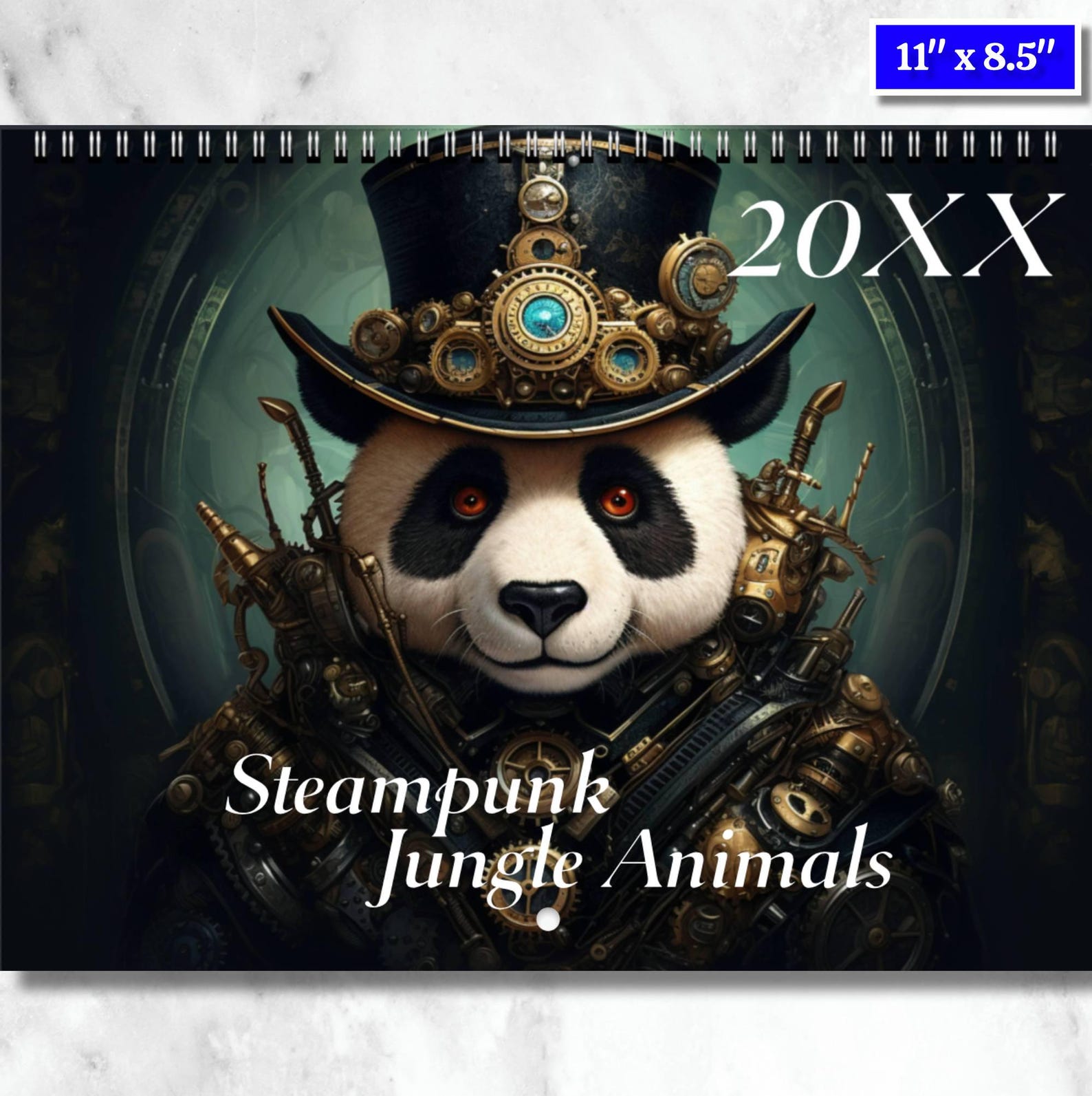 Steampunk Animal Calendar | Victorian Mechanical Creatures Wall Art ...