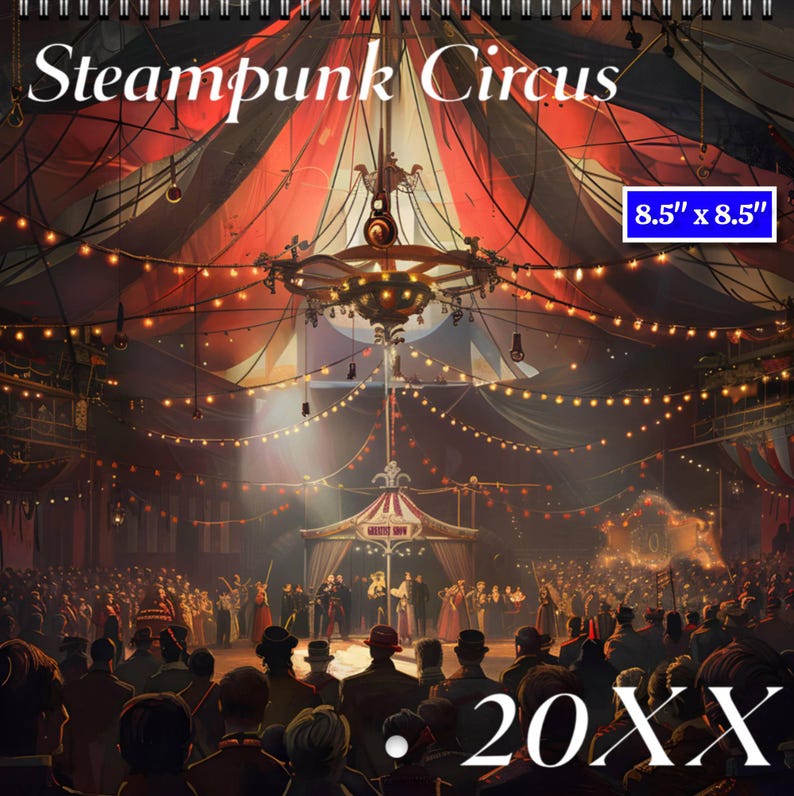 Steampunk Circus Calendar | Victorian Carnival Art | Gothic Big Top ...