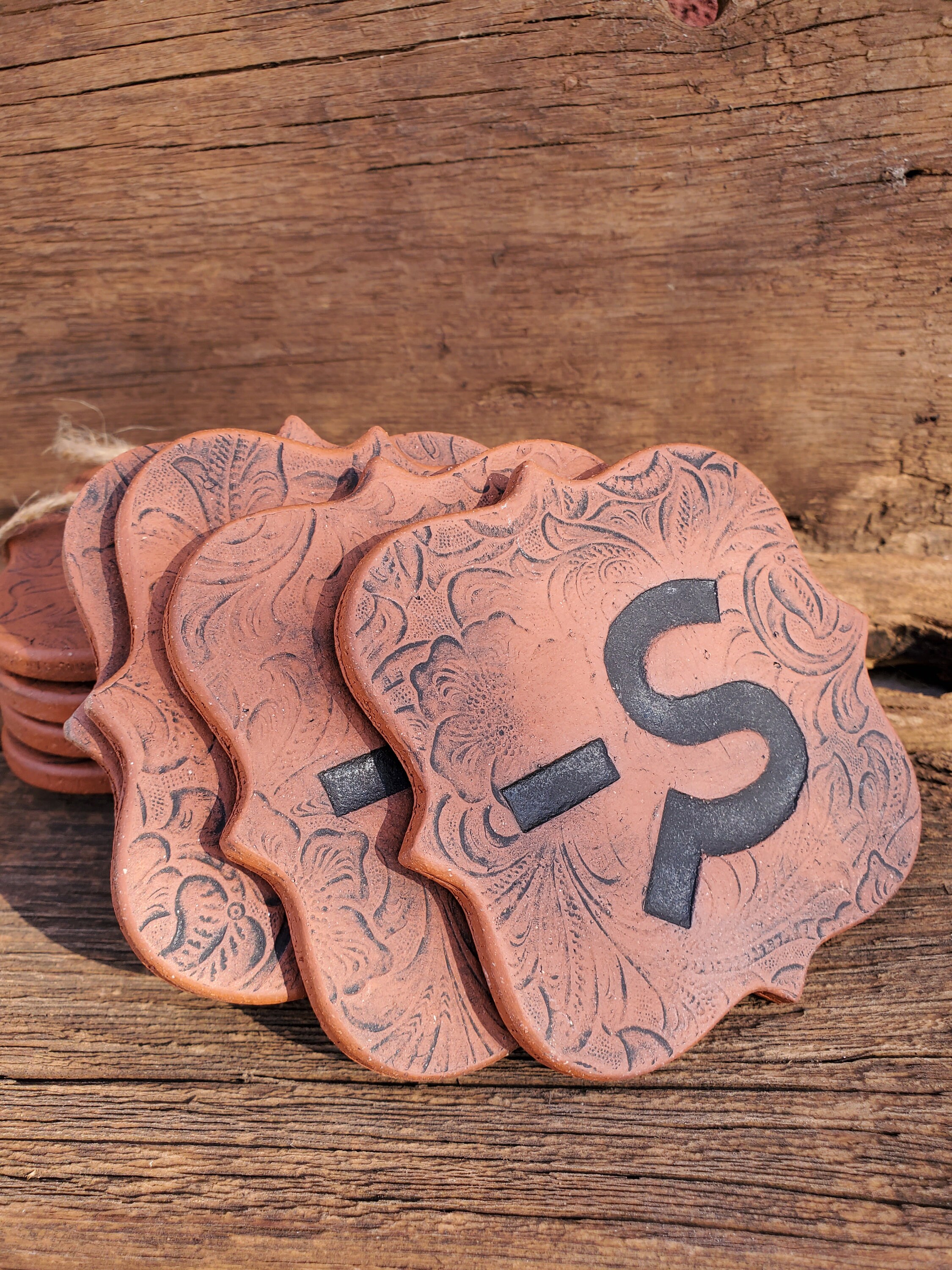 Custom Brand Coasters | Personalized Ranch Gifts | Cattle Brand Coaster ...