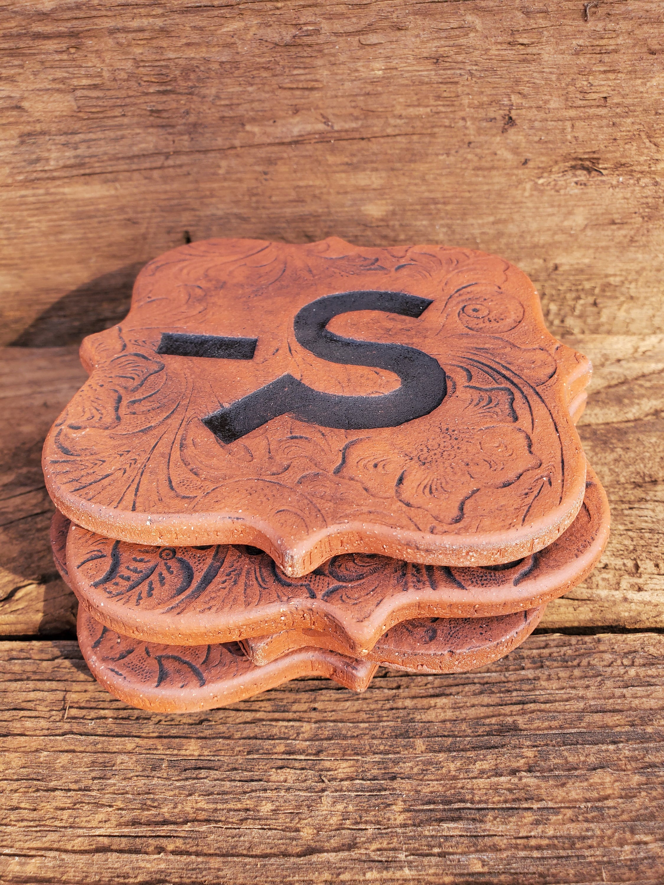 Custom Brand Coasters | Personalized Ranch Gifts | Cattle Brand Coaster ...
