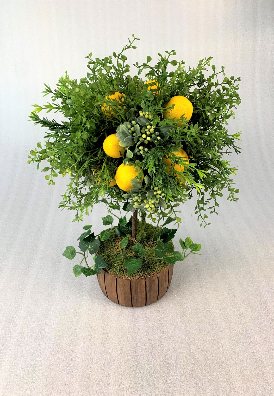 Lemon Arrangementlemon Centerpiecelemon Greenery - Etsy