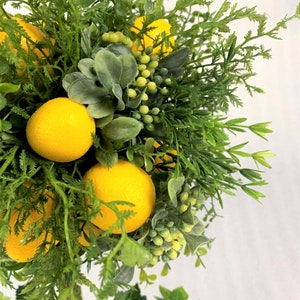 Lemon Arrangement,lemon Centerpiece,lemon Greenery Arrangement,lemon ...