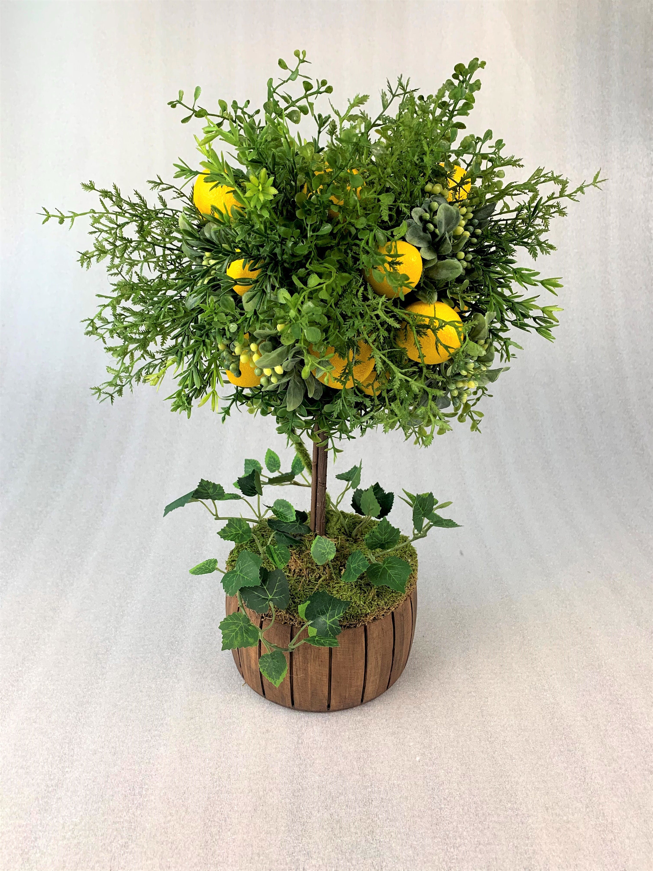 Lemon Arrangementlemon Centerpiecelemon Greenery - Etsy