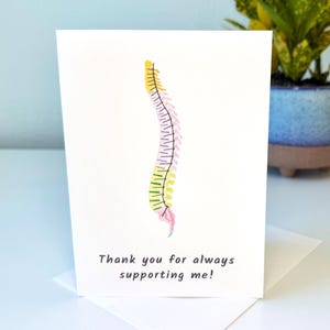 Spine Thank You Card - Etsy