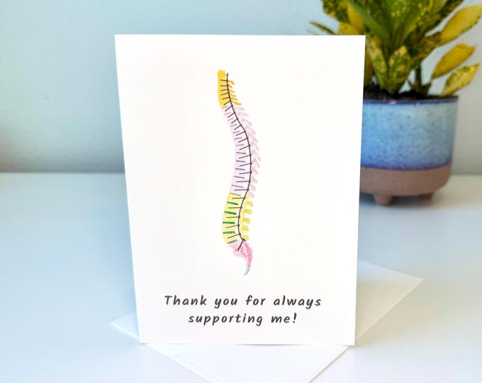 Thanks for Having My Back Greeting Card - Etsy