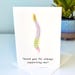 Spine Thank You Card - Etsy