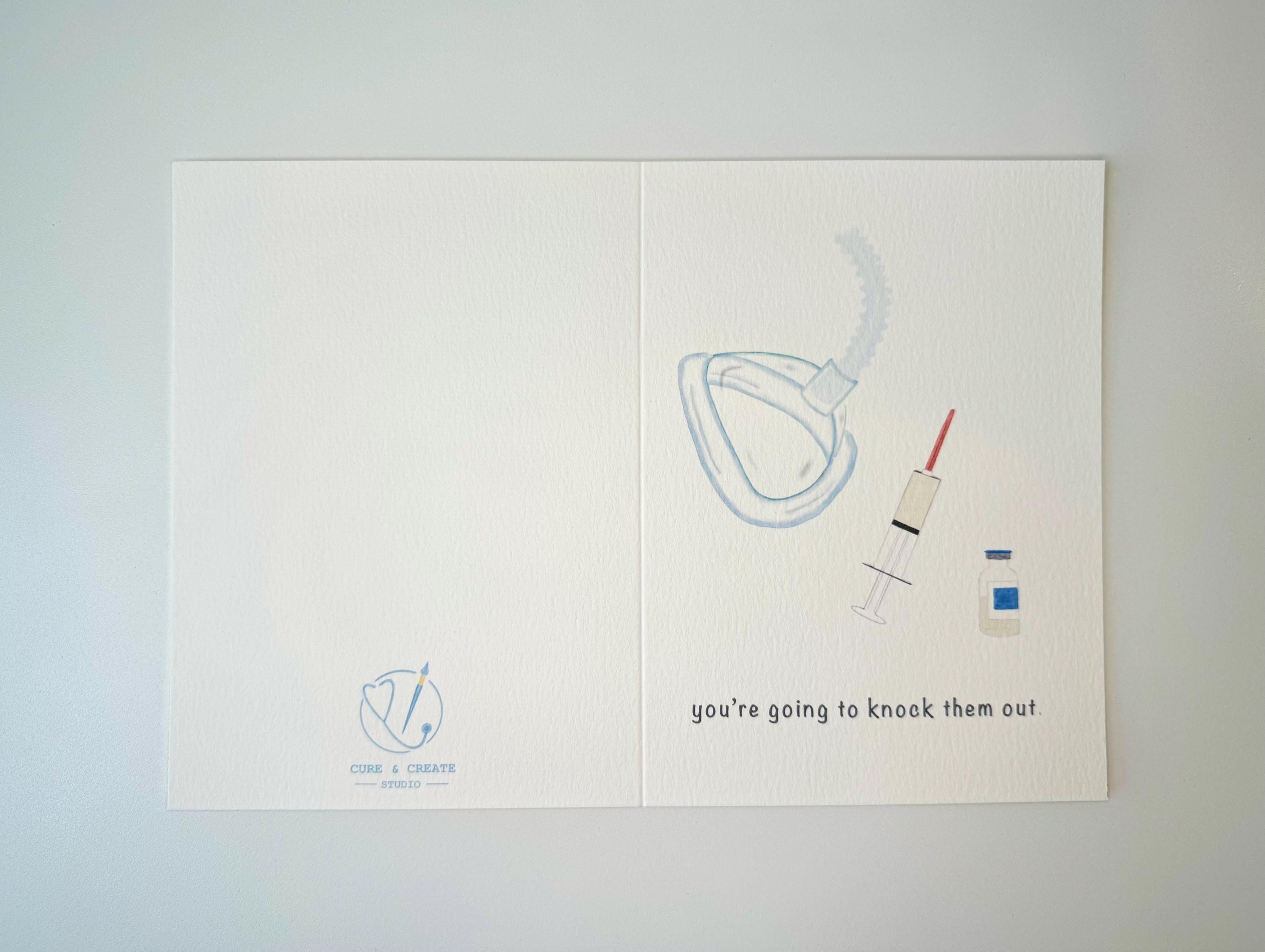 Anesthesia Congratulations Card - Etsy