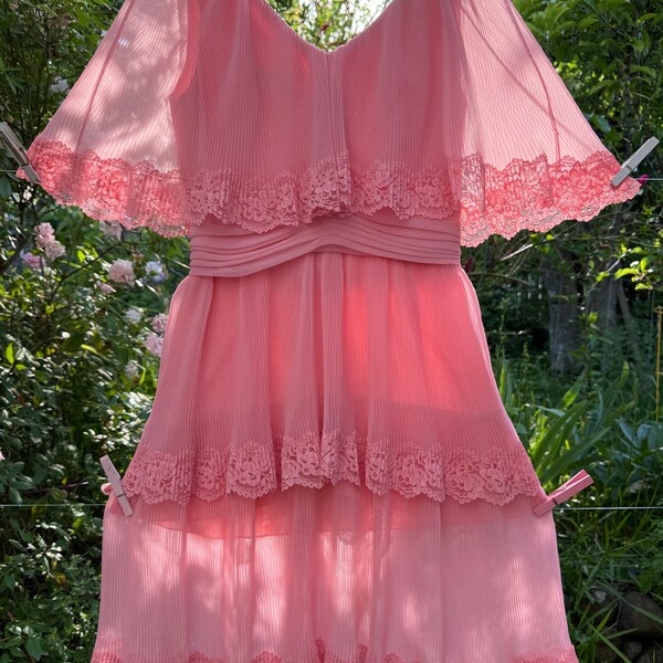 Pink Vintage Dress - Etsy
