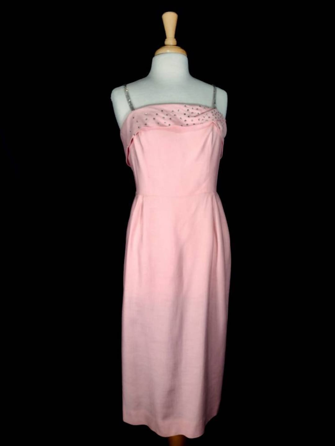 Vintage 50's Peggy Hunt Linen Wiggle Dress - Etsy