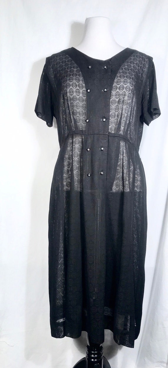 Vintage print sheer - Gem