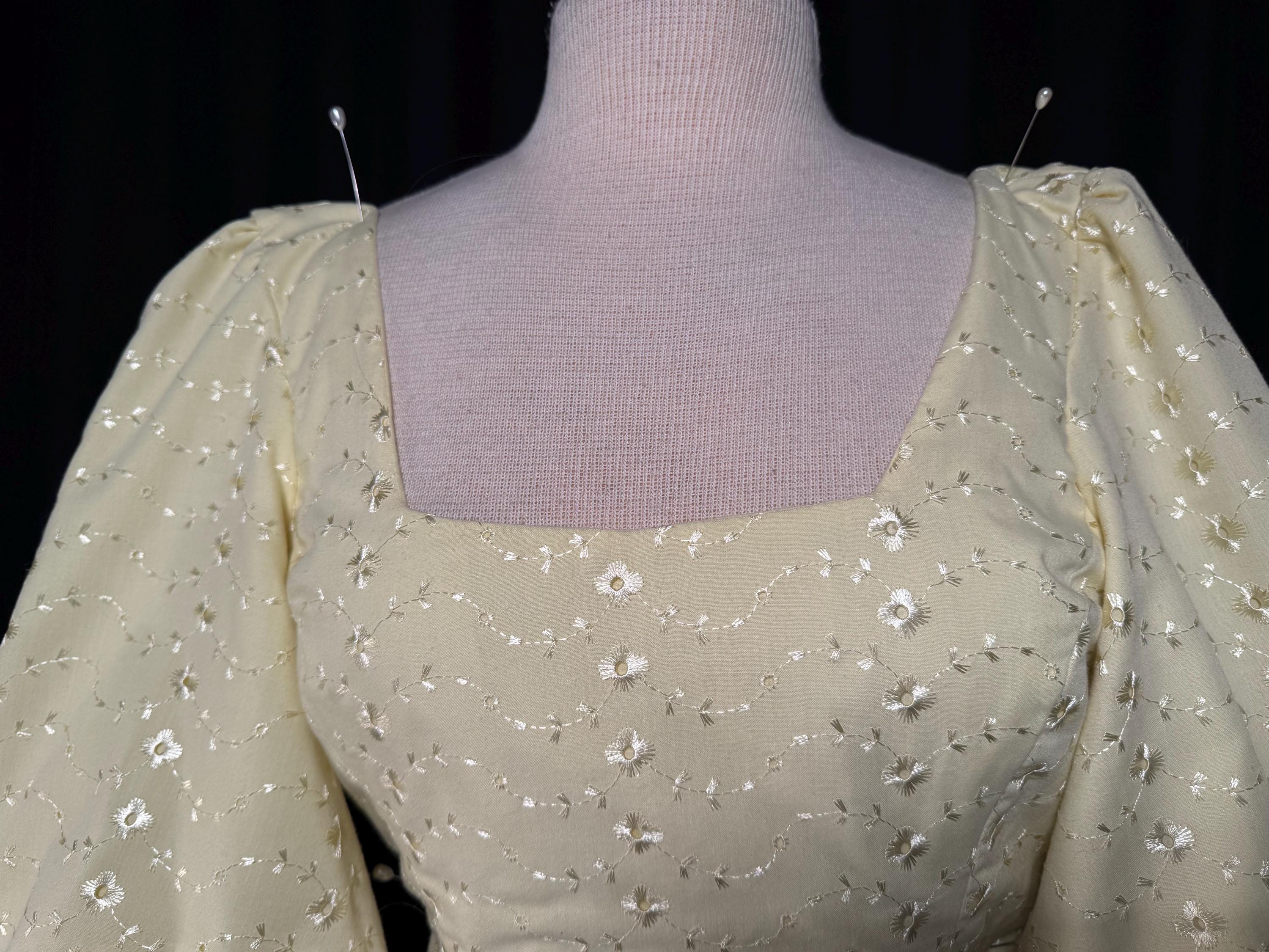 Victorian 1840's Reproduction Yellow Dress & Hat - Etsy