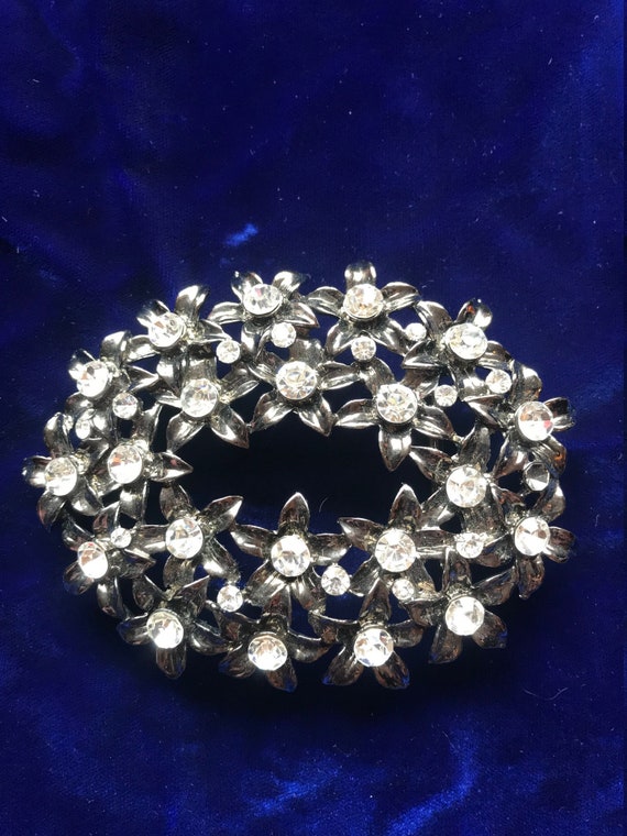 rhinestone flowers belt - Gem