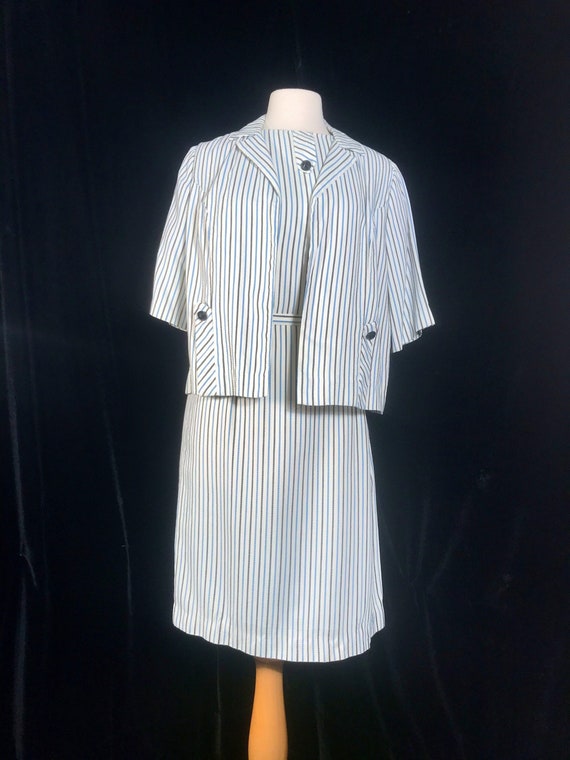 Vintage Edith Martin 2pc striped dress suit | Etsy