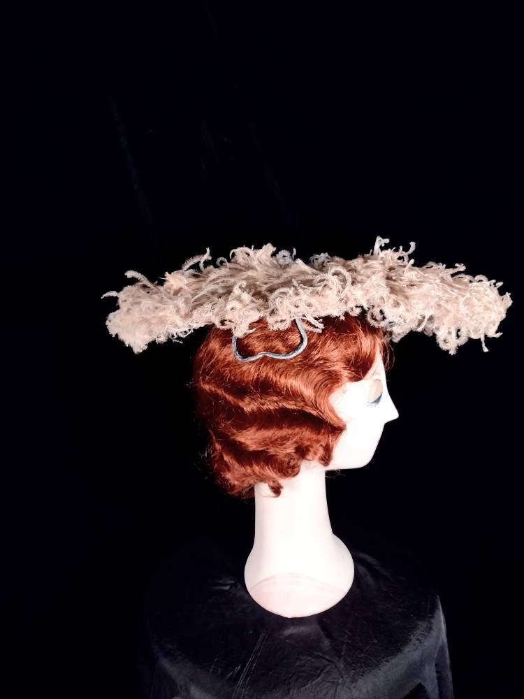 Pristine Vintage 40's Ostrich Feather Hat - Etsy