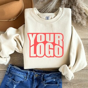 Personalized Logo Sweatshirt, Custom Logo Sweatshirt, Sports Team Logo ...