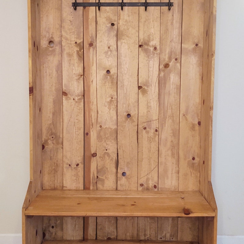 Rustic Hall Tree - Etsy