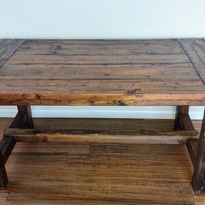 Rustic Farmhouse Table, Rustic Table With Optional Benches, - Etsy