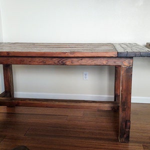 Rustic Farmhouse Table, Rustic Table With Optional Benches, - Etsy