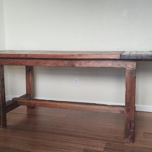 Rustic Farmhouse Table, Rustic Table With Optional Benches, - Etsy