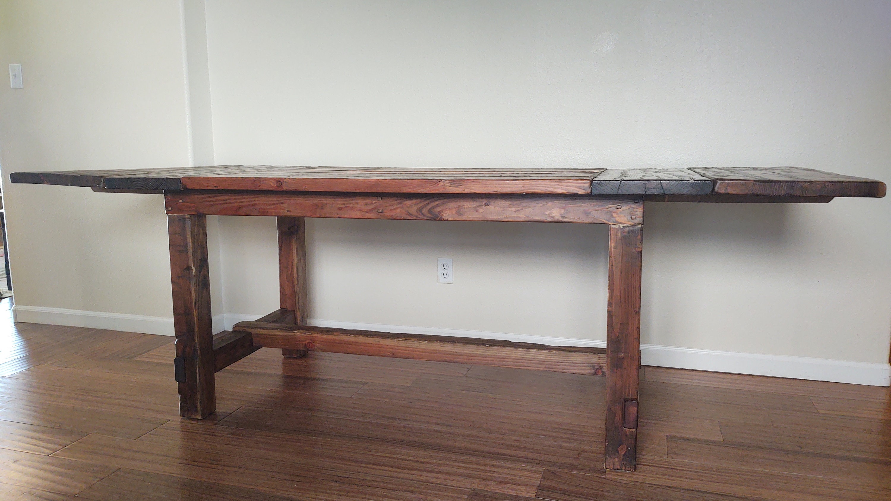 Rustic Farmhouse Table, Rustic Table With Optional Benches, - Etsy