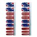 Red White Blue Firecracker Real Nail Strips Polish Wraps M53 Street Art ...