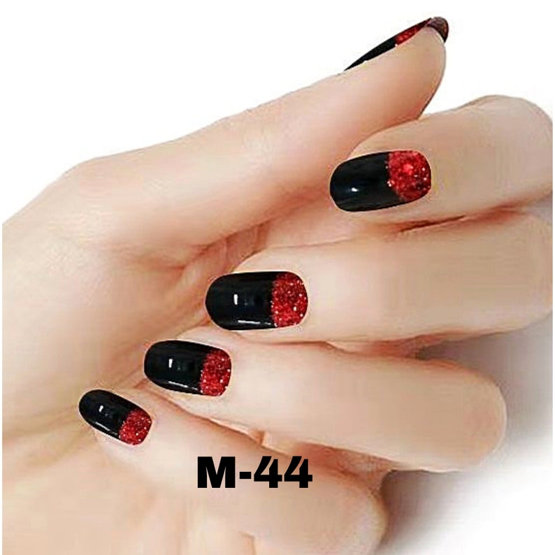 Plum Purple Silver Color Wraps Real Nail Polish Strips M151 | Etsy