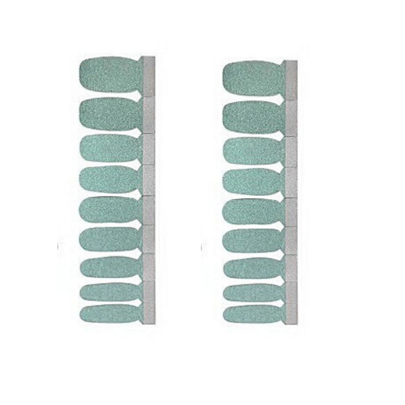 Mint Green Duo Chrome Color Solid Real Nail Polish Strips M1 - Etsy