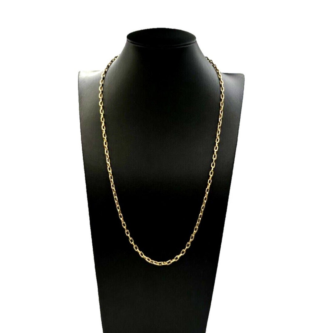 Vintage 1970s Italian Unisex Twisted Forzatina Link Chain in Solid 18K ...