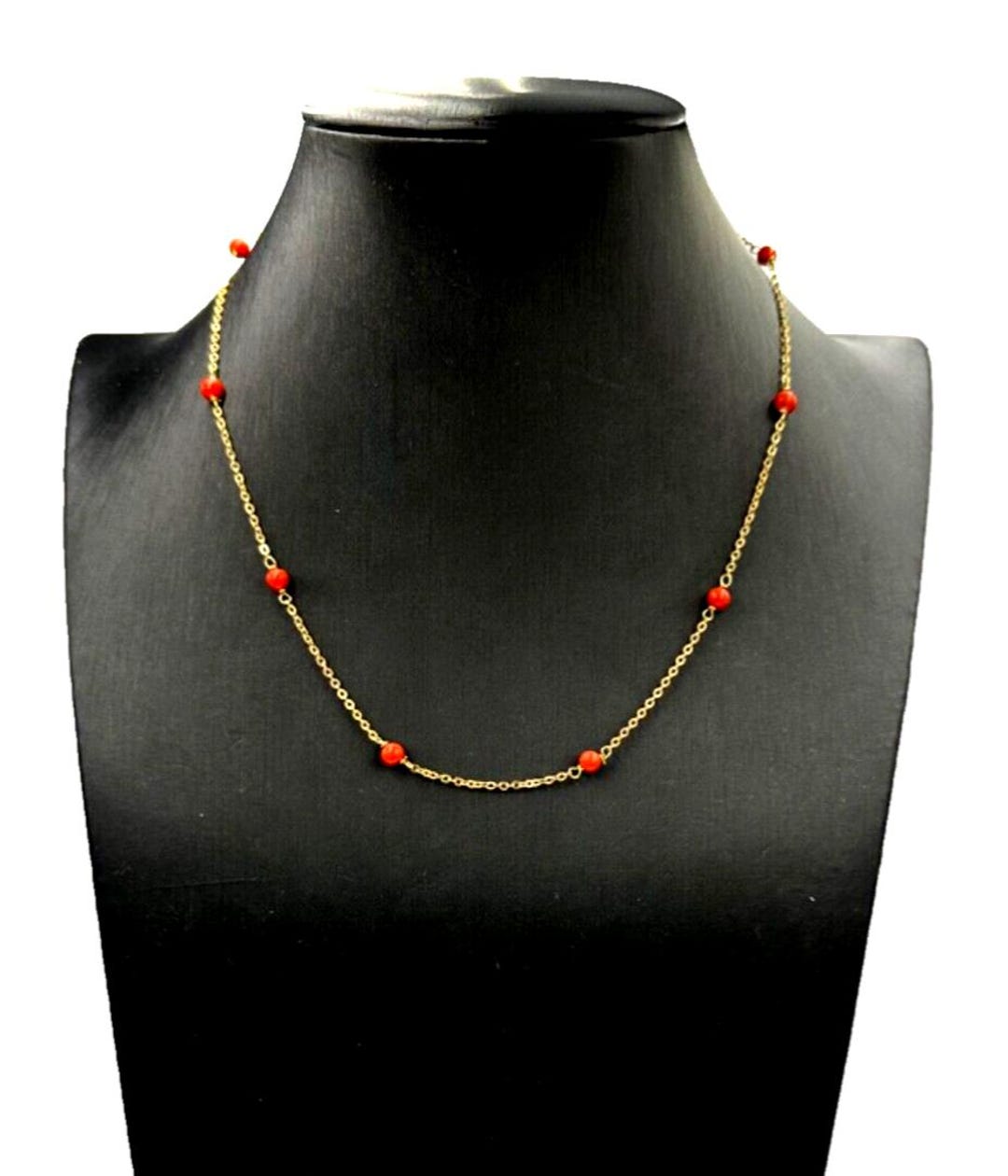 Vintage 1970s Italian Short Chain With 18kt Solid Yellow Gold Forzatina ...