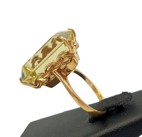 Italian vintage 1960s cocktail style ring in solid 18… - Gem