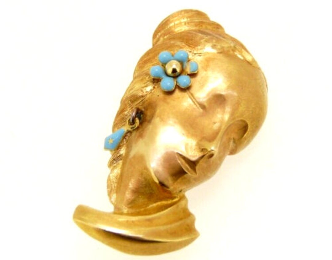 Spilla Vintage Anni '60 Made in Italy in Oro Giallo - Etsy