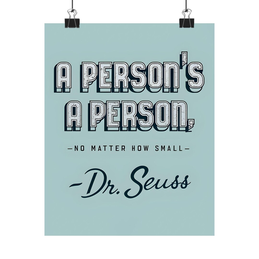 Dr. Seuss Quote Matte Vertical Poster, Inspirational Wall Art, Nursery ...