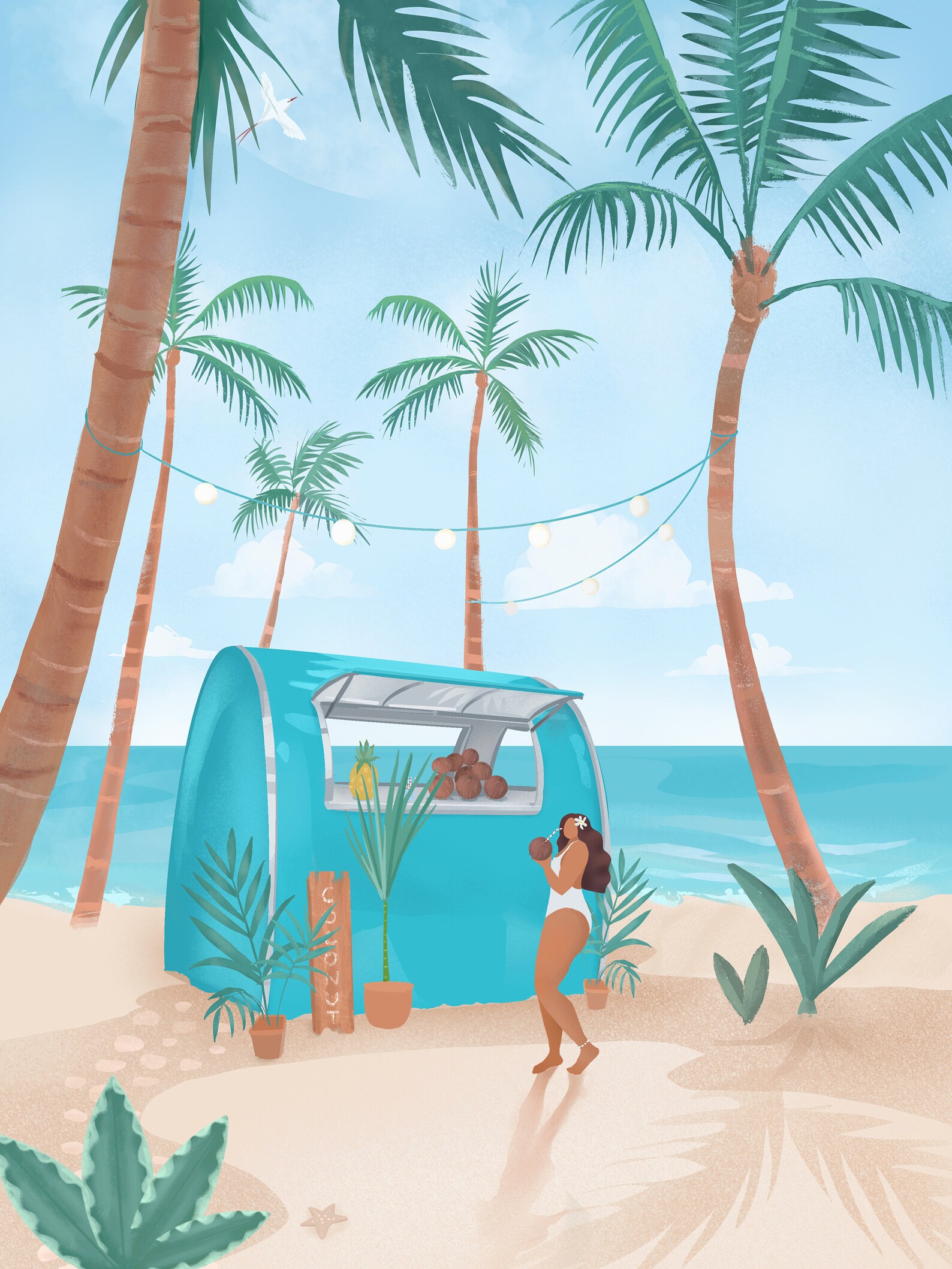 PRINTABLE Summer Wall Art Print Ocean Home Decor Bora Bora - Etsy