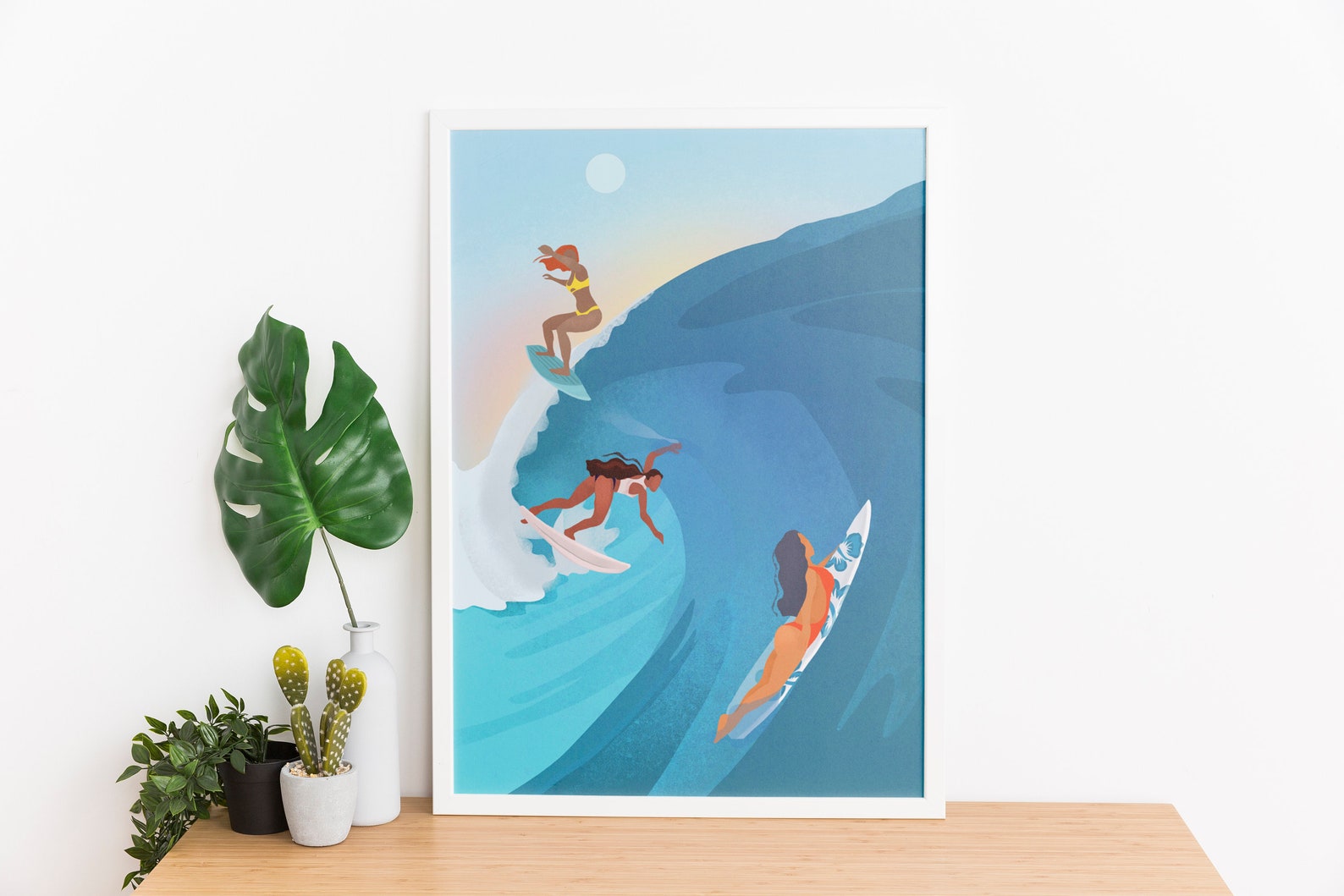 PRINTABLE Surfers Wall Art Ocean Art DIGITAL DOWNLOAD | Etsy