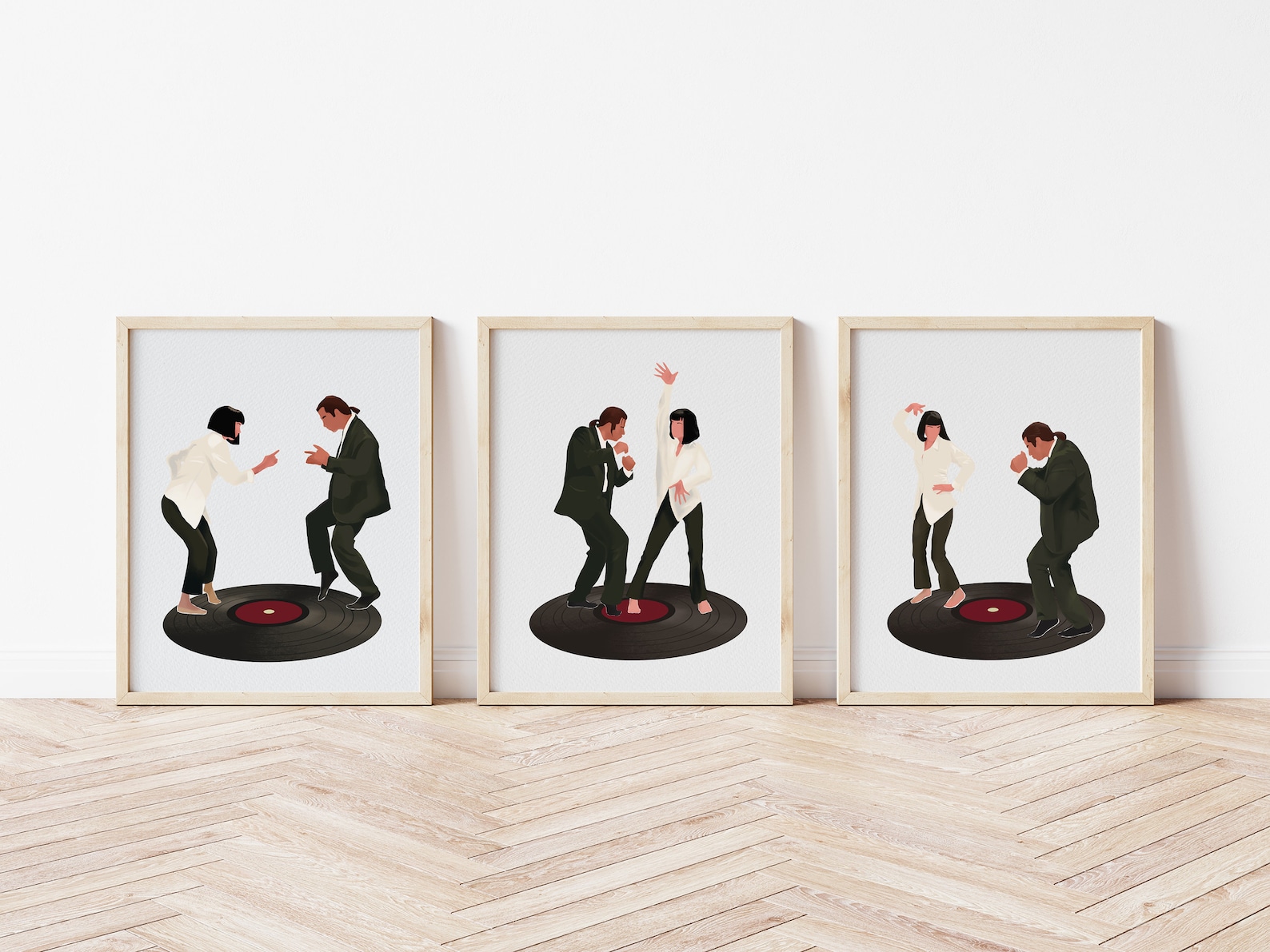 PRINTABLE Pulp Fiction Wall Art Print Set of 3 DIGITAL - Etsy