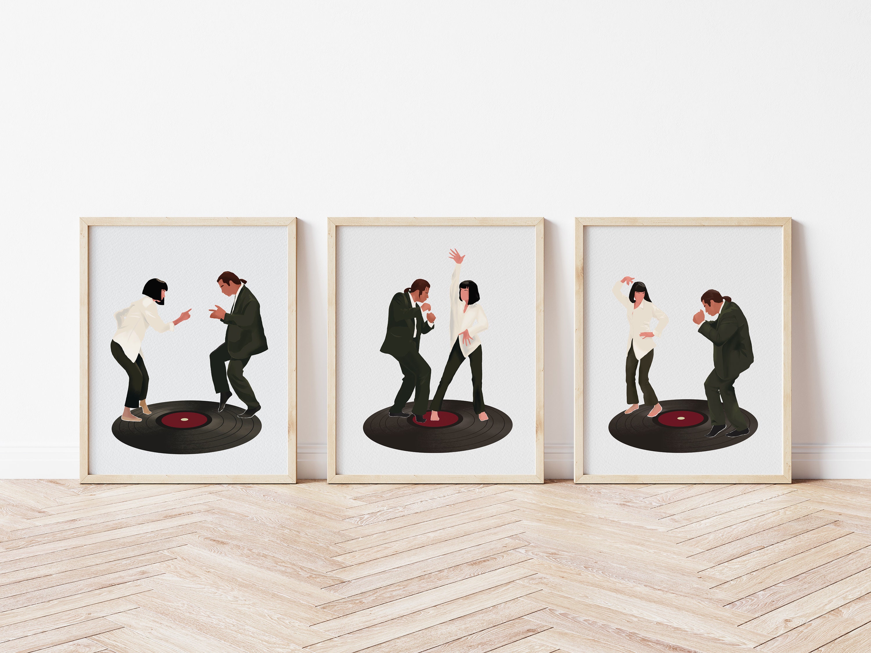 PRINTABLE Pulp Fiction Wall Art Print Set of 3 DIGITAL | Etsy