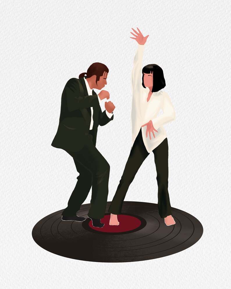 PRINTABLE Pulp Fiction Wall Art Print Set of 3 DIGITAL - Etsy